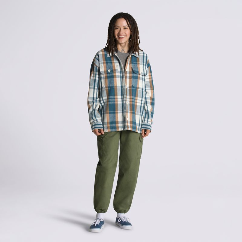 Chaqueta Eliza Os Woven Shacket Vans Teal-Vans Chile Chaqueta Eliza Os Woven Shacket Vans Teal-Vans Chile