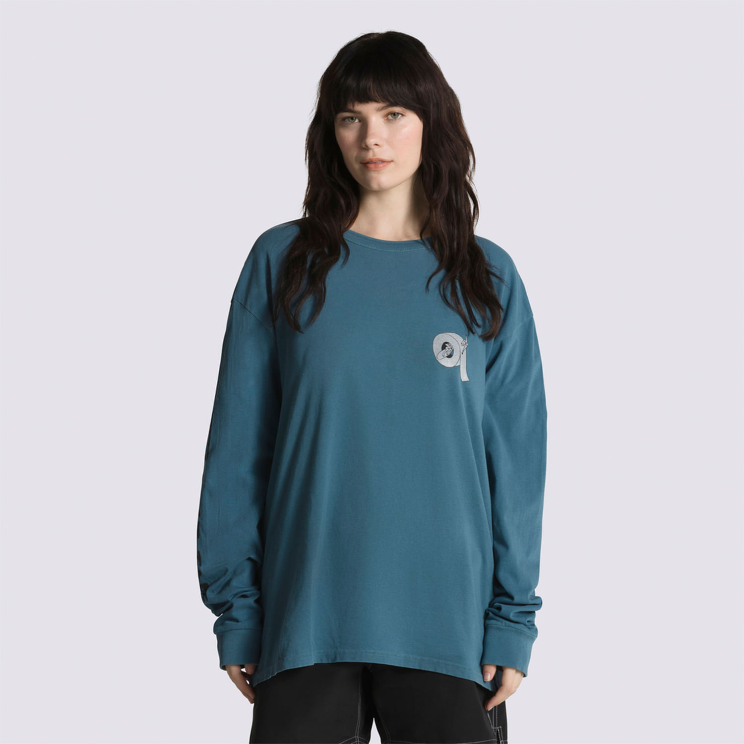 Polera Dti Logo Ls Tee Ii Vans Teal -Vans Chile - Vans® Chile ...
