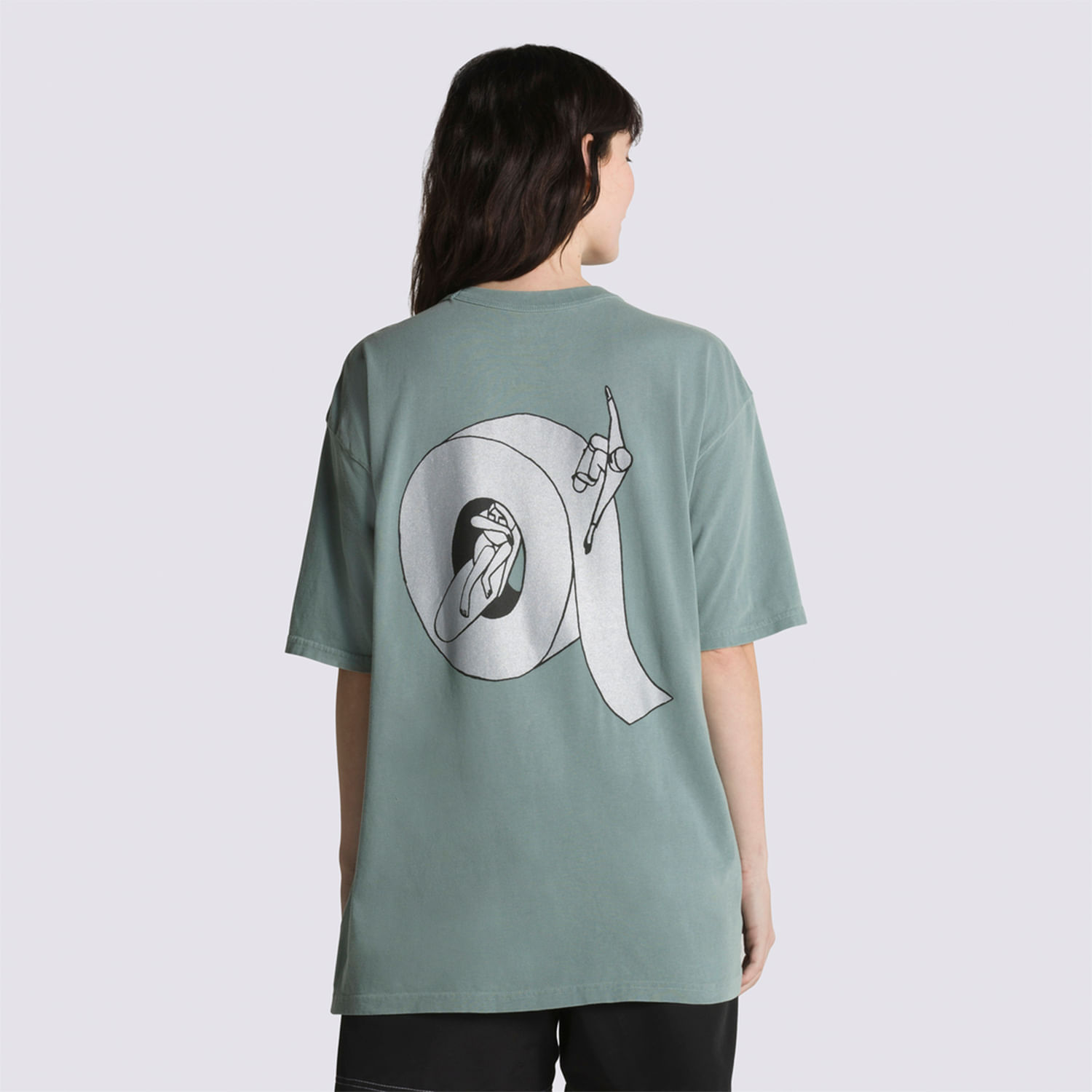 Polera Dti Logo Ss Tee Ii Chinois Green -Vans Chile