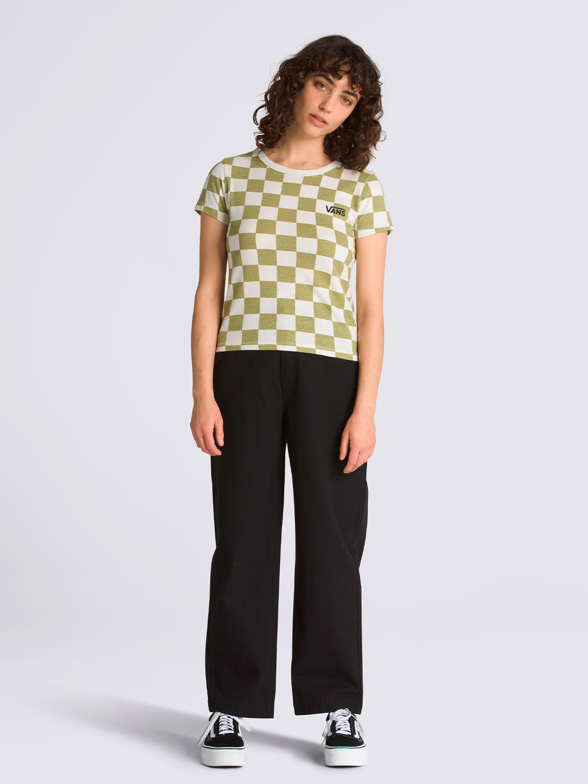 Polera Manga Corta Mujer Amstone Mini Oliva Vans-Vans Chile - Vans ...