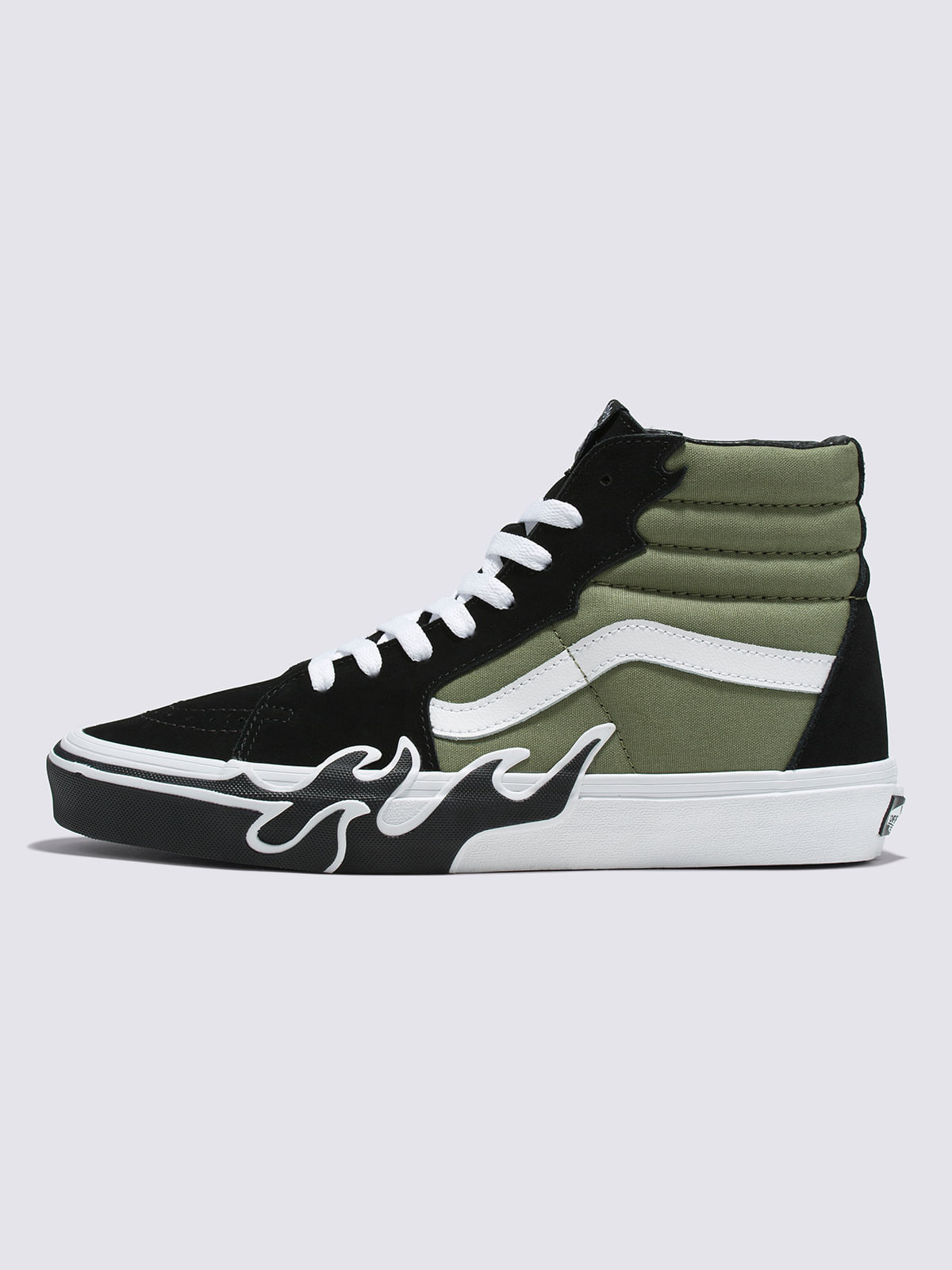 Zapatilla Urbana Unisex Sk8-Hi Flame Verde Oscuro Vans-Vans Chile