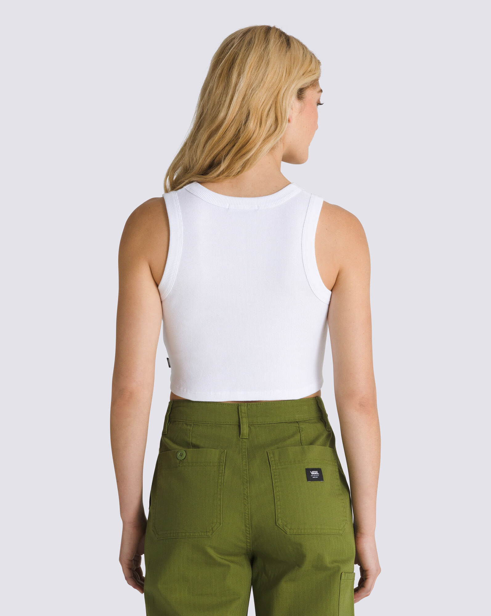 Polera S/M Casual Mujer Drew Rib Tank Blanco Vans-Vans Chile - Vans ...